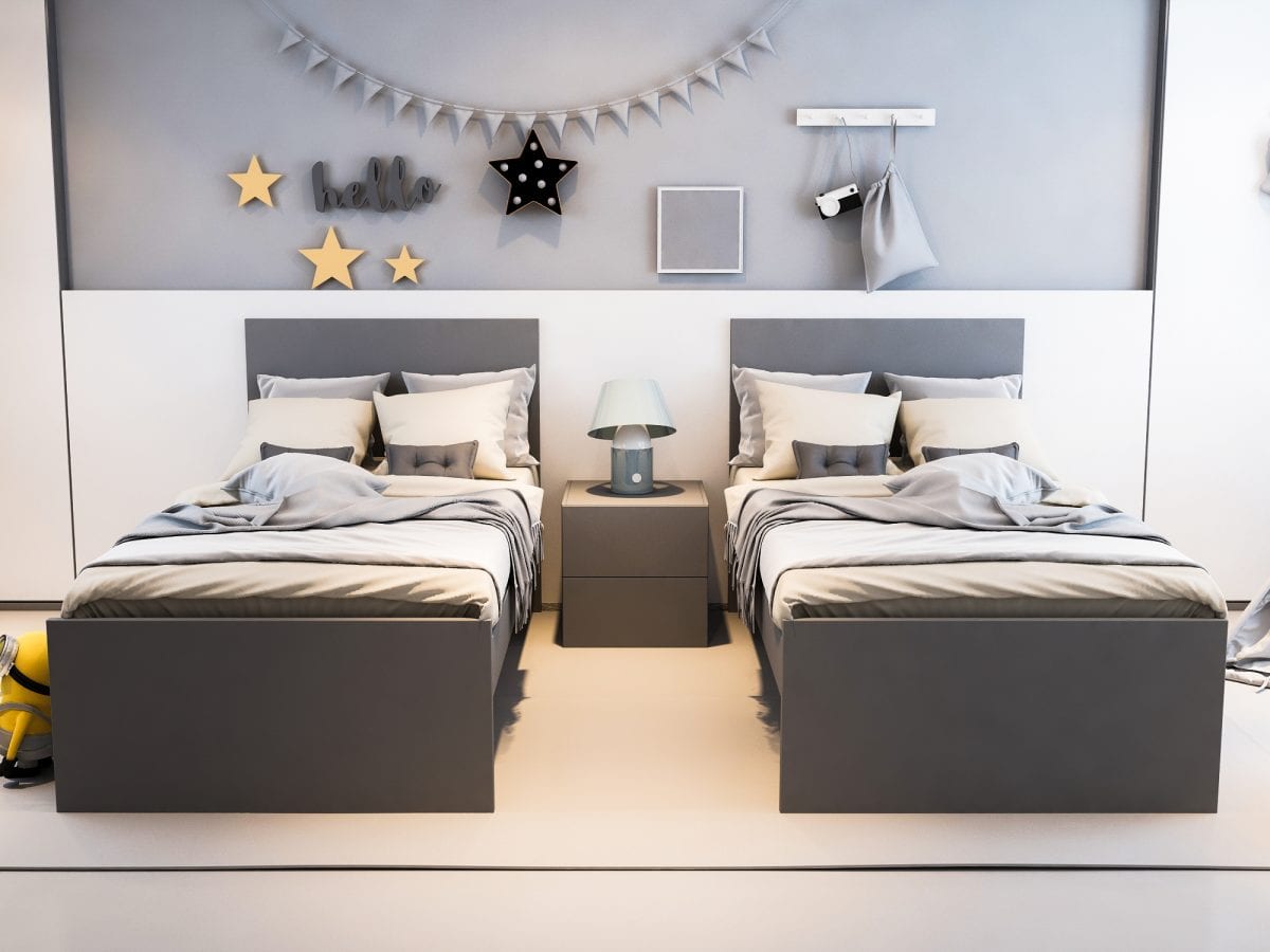 Román – Set de Recámara Individual para 2 Personas con Buró | 7 Colores ...